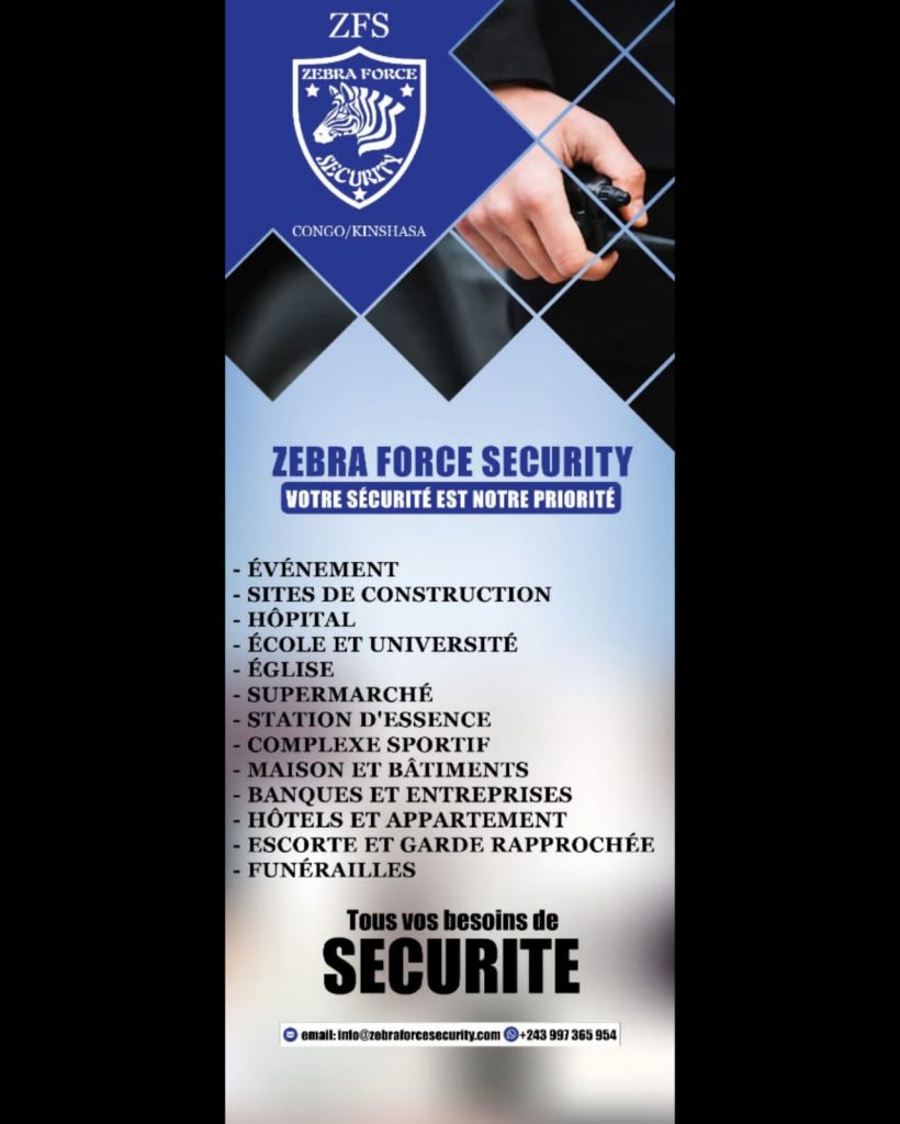 RDC/Sécurité : La Société « Zebra Force Security et son Centre de ...
