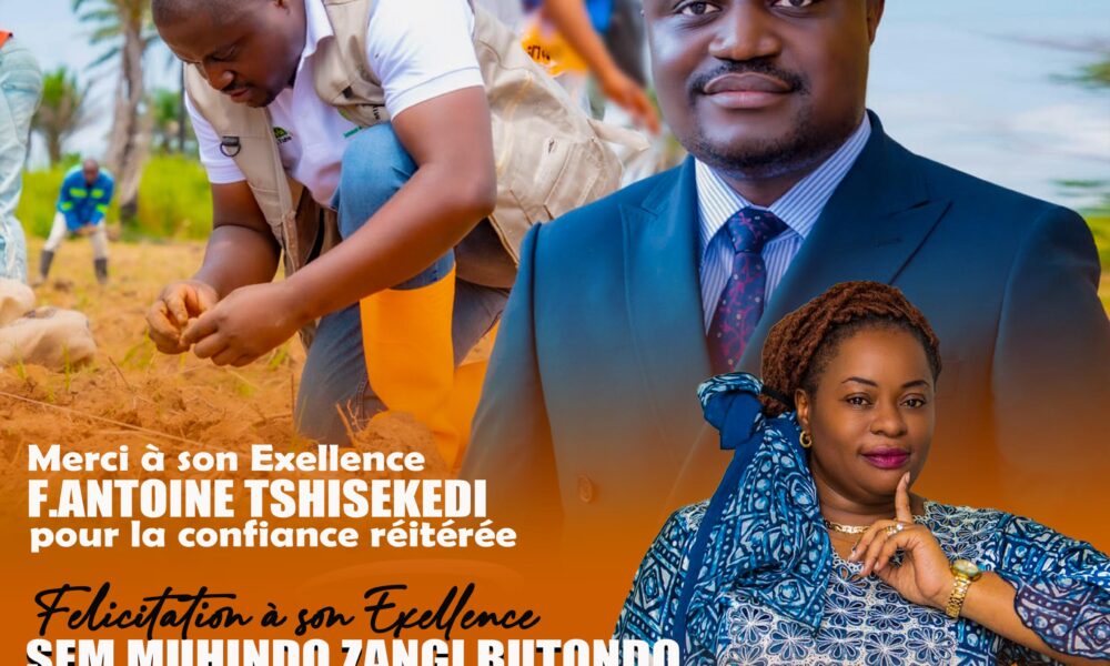 Message de félicitations de Nsambayi Ntumba Lydia au nouveau ministre d ...